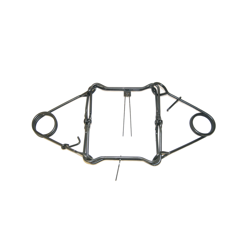 Piège en X de 25x25cm zingué.